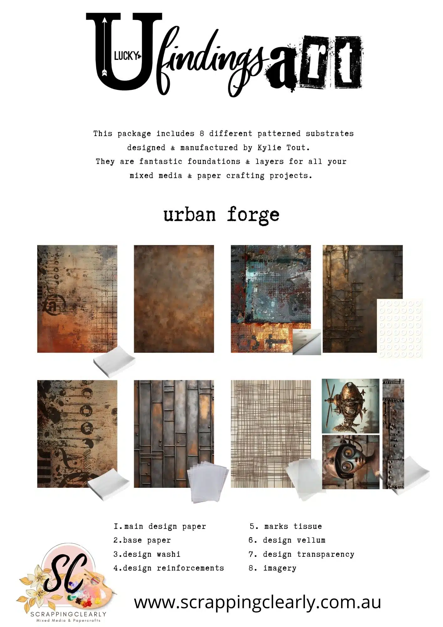 LUCKYfindings Imagery Sheet – urban forge – Scrappingclearly Pty Ltd